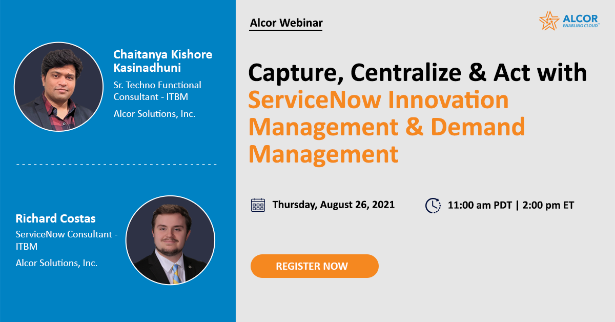 Capture, Centralize & Act with ServiceNow Innovation Management ...
